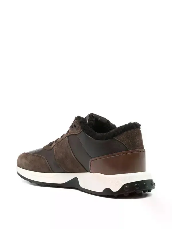 TOD'S Panelled Shearling Trainers