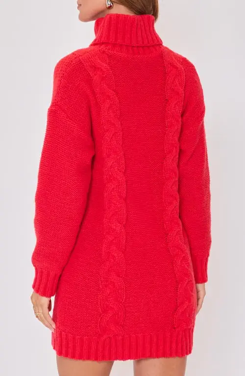 VICI Olivia Turtleneck Long Sleeve Mini Sweater Dress
