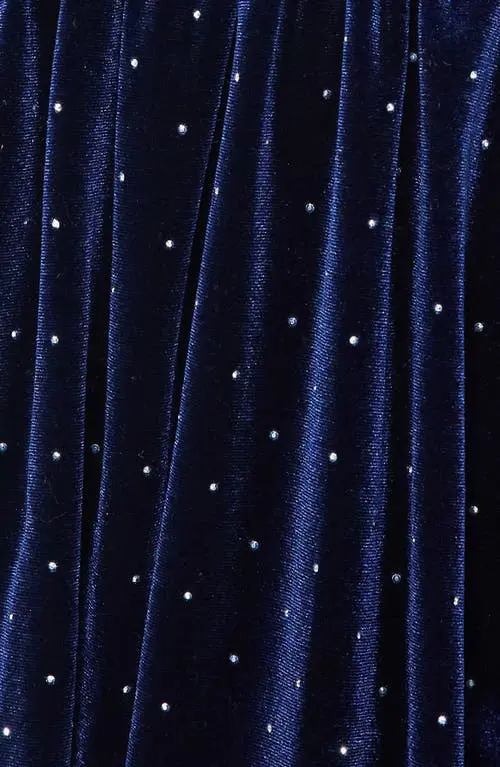 VICI Off The Shoulder Long Sleeve Velvet Mini Dress