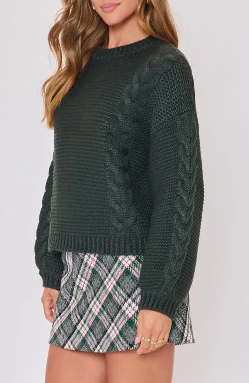 VICI Pinecrest Cable Stitch Crewneck Sweater