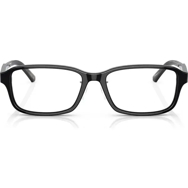 Emporio Armani 56mm Pillow Optical Glasses - Black/demo Lens