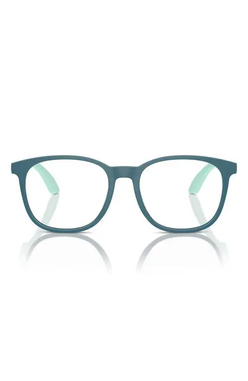 Emporio Armani 49mm Phantos Optical Glasses - Matte Petroleum/demo Lens