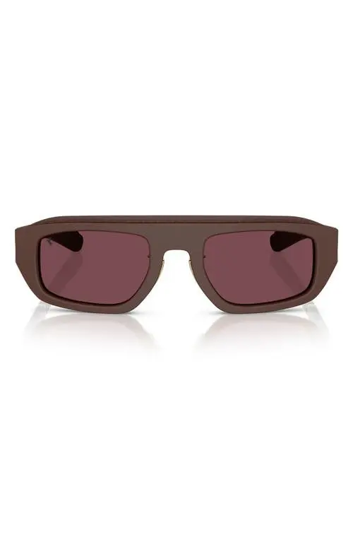 SCUDERIA FERRARI 52mm Pillow Sunglasses - Brown/bordeaux