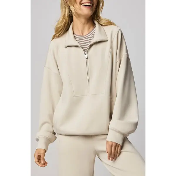 Splendid Scubasoft Quarter Zip Sweater