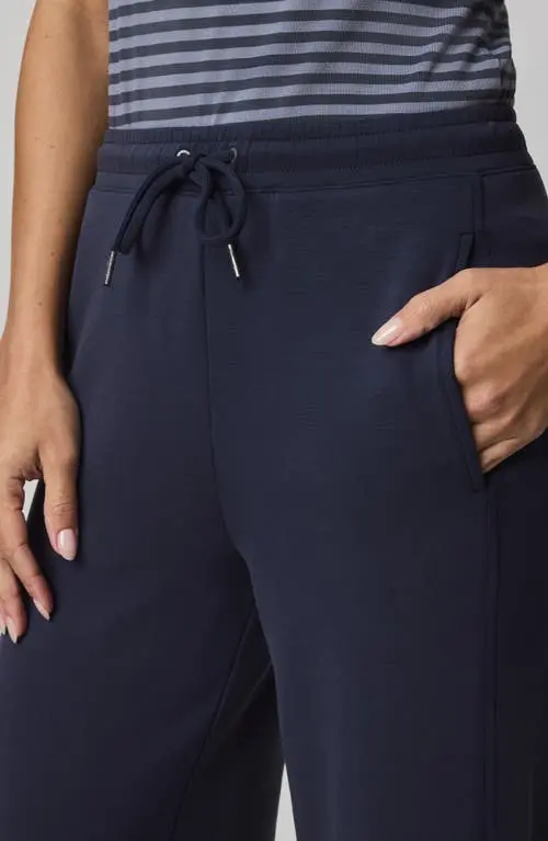 Splendid Scubasoft Wide Leg Drawstring Pants - Navy Blue