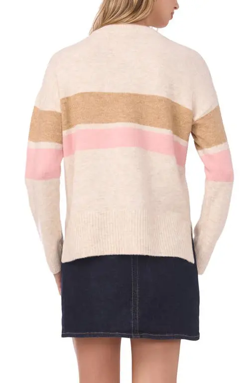 Vince Camuto Two Stripe Crewneck Sweater
