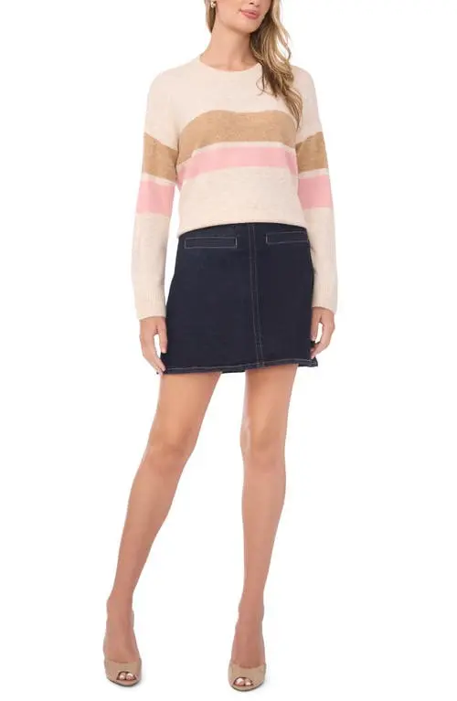 Vince Camuto Two Stripe Crewneck Sweater