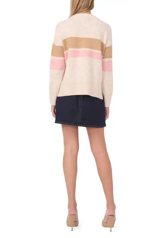 Vince Camuto Two Stripe Crewneck Sweater