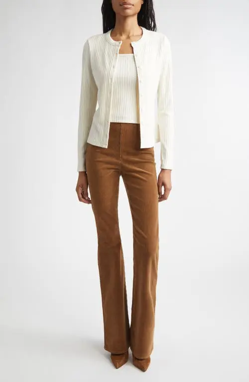 Veronica Beard Lira Textured Cardigan - Ecru