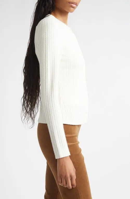 Veronica Beard Lira Textured Cardigan - Ecru