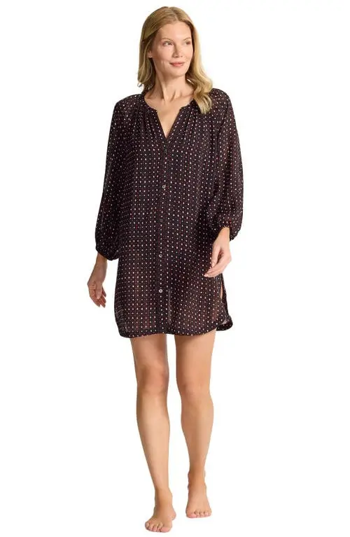 Tommy Bahama Sunset Blooms Long Sleeve Cover-up Dress