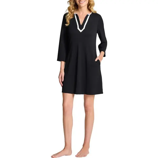 Tommy Bahama Island Cays Cabana Cover-up Dress - Black