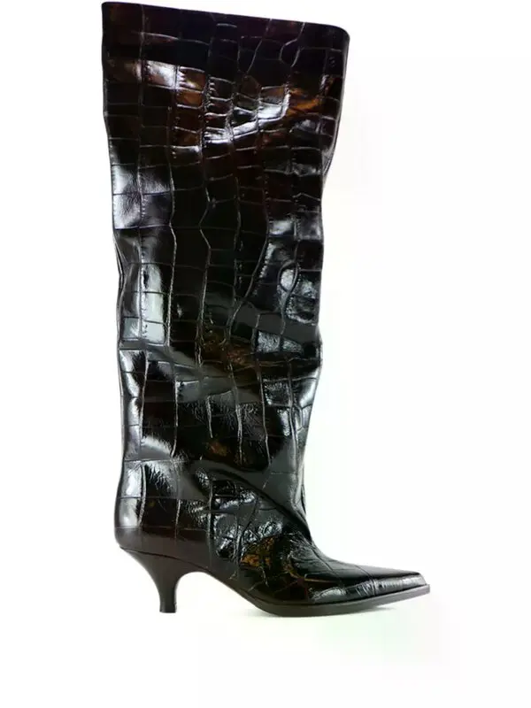 NOTABENE 60mm Yolanda Crocodile-effect Boots