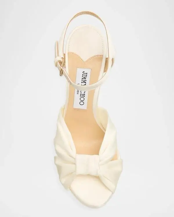 JIMMY CHOO Heloise Platform Sandals - Ivory