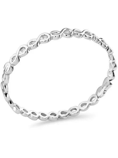 DEVATA Infinity Bangle Bracelet