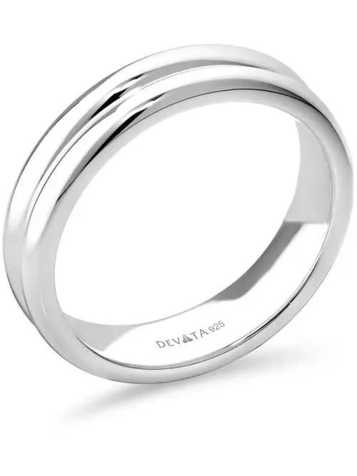 DEVATA Lined Band Ring