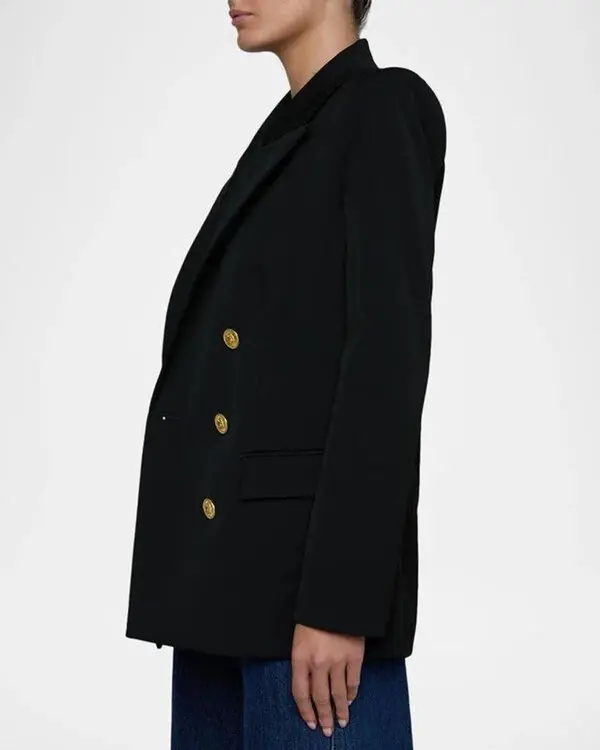 L & APOS;AGENCE Cambrie Oversized Blazer - Black
