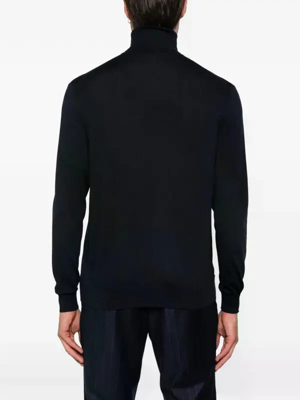 Malo Roll-neck Sweater - Black