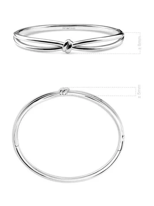 DEVATA Love Knot Bangle Bracelet
