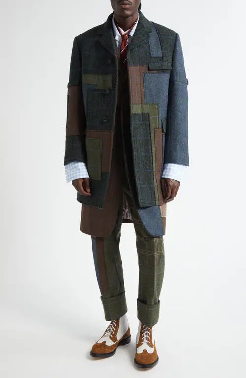 Thom Browne Patchwork Wool Coat