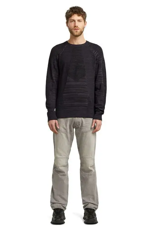 G-star Raw 3d Biker Textureblock Crewneck Sweater