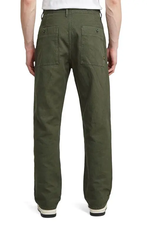 G-star Raw Pleated Relaxed Straight Leg Chinos