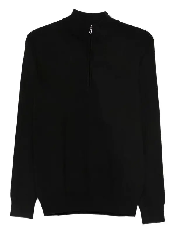 DIKTAT Zip Turtleneck Sweater - Black