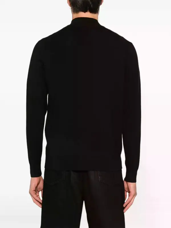 DIKTAT Zip Turtleneck Sweater - Black