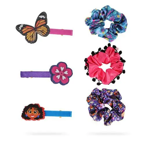 Disney Encanto Hair Clips And Scrunchies Set - Multi