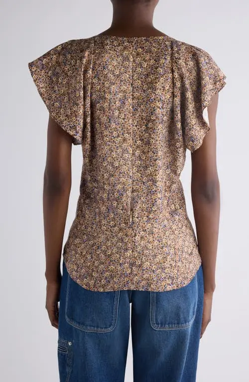 Isabel Marant Étoile Lonea Floral Top - Ochre