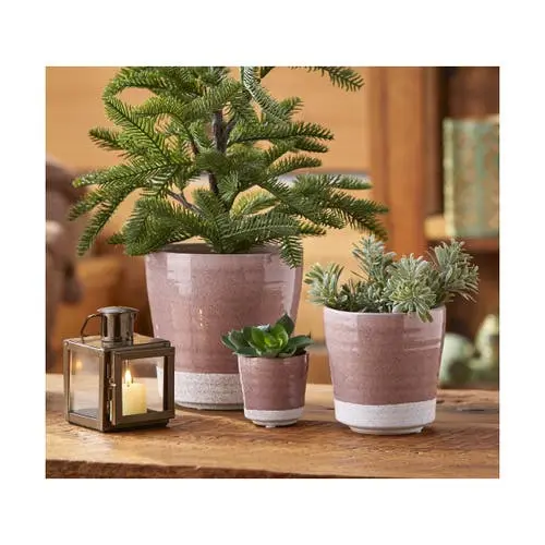 TAG Two Tone Bceramic Planter For Garden Decor