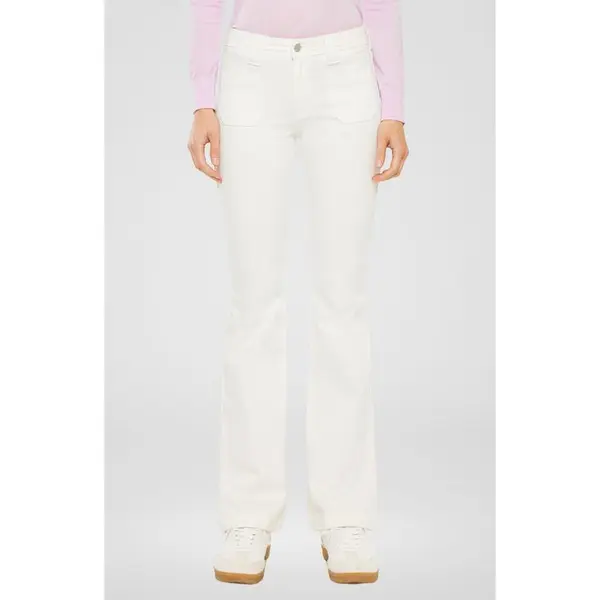 KANCAN Yamilet Mid-rise Bootcut Jeans - White