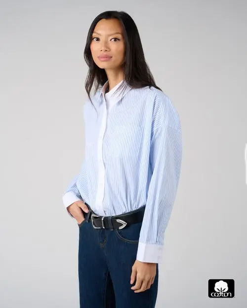 WeWoreWhat Cropped Button-front Shirt