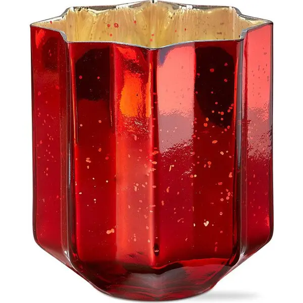 TAG Starlight Blown Glass Tealight - Red