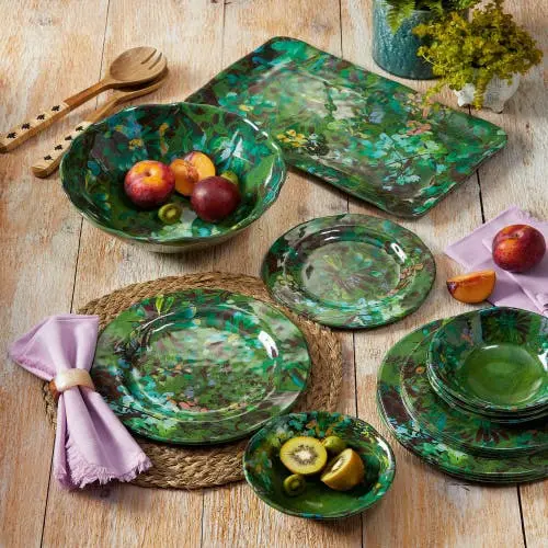 TAG Botanica Floral Print Melamine Serving Platter