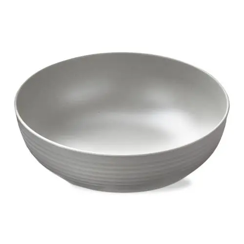 TAG Light Grey Brooklyn Melamine Serving Bowl Dishwasher Safe - Gray