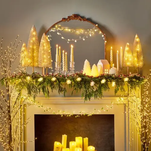 TAG Snowtipped Spiral Ivory Sisal Christmas Tree Decor