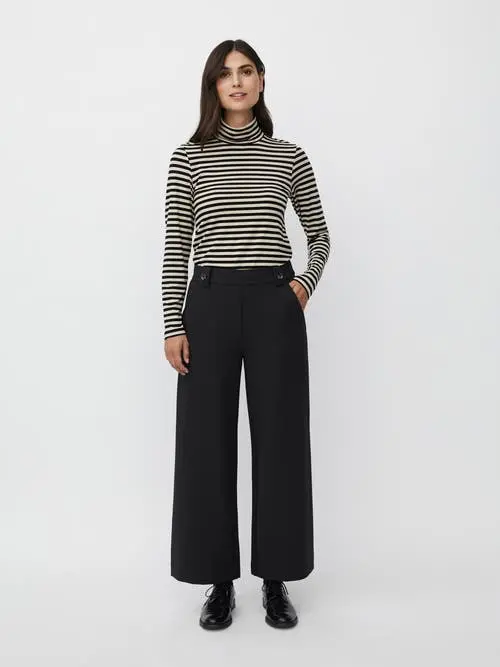 MASAI COPENHAGEN Mapaxora Cropped Wide Leg Pants - Black