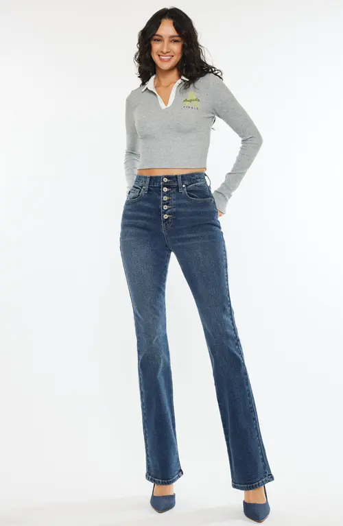 KANCAN Zina High-rise Vintage Bootcut Jeans - Dark Wash