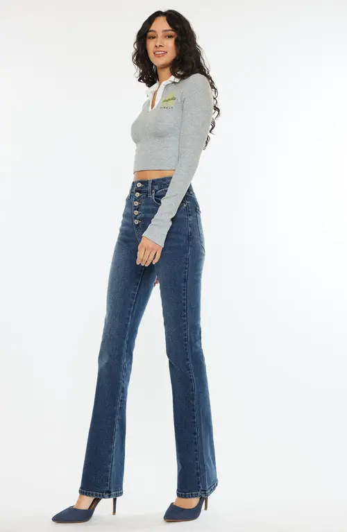 KANCAN Zina High-rise Vintage Bootcut Jeans - Dark Wash
