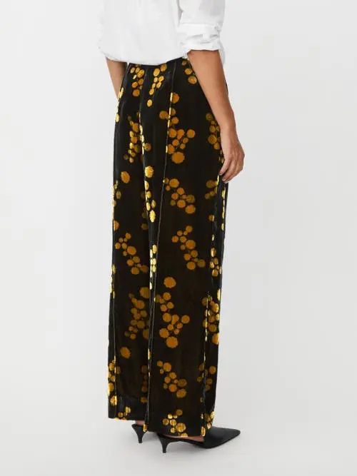 MASAI COPENHAGEN Floral Print Velour Trousers