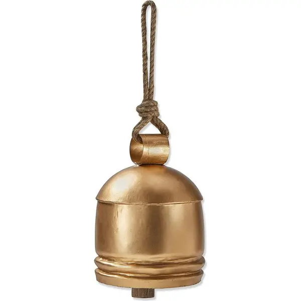 TAG Classic Artisan Xl Gold Bell Decorative Holiday Object - Yellow