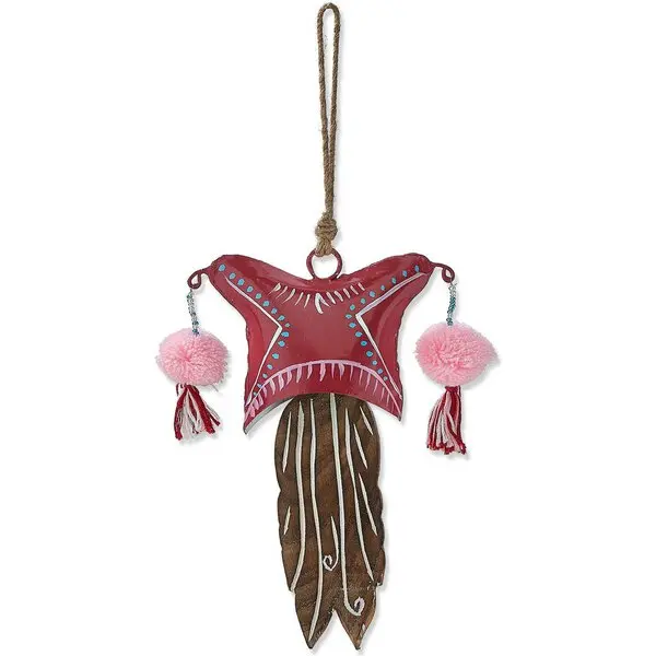 TAG Gnomie Hannah Bell Decorative Holiday Bell Multicolor Iron - Multicolored