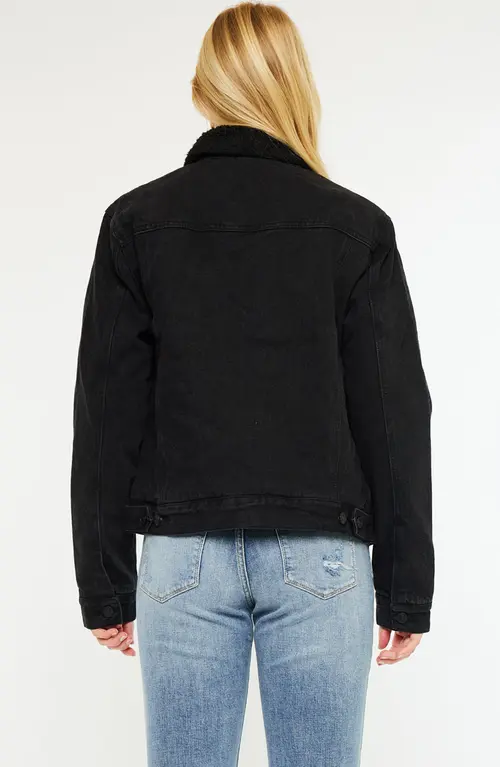 KANCAN Sonny Faux-fur Collar Trucker Jacket