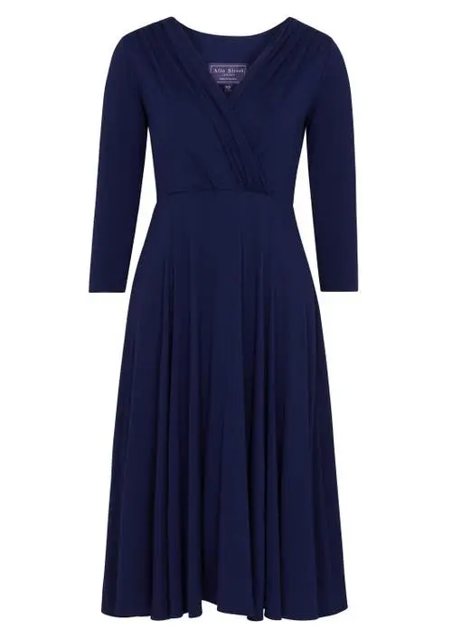 ALIE STREET LONDON Petite Annie Dress - Eclipse Blue