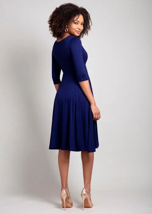 ALIE STREET LONDON Petite Annie Dress - Eclipse Blue