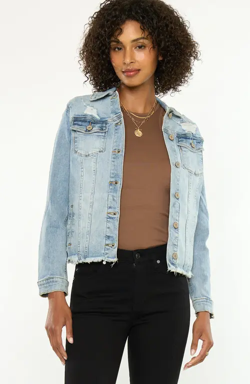 KANCAN Wilson Denim Trucker Jacket - Medium Wash