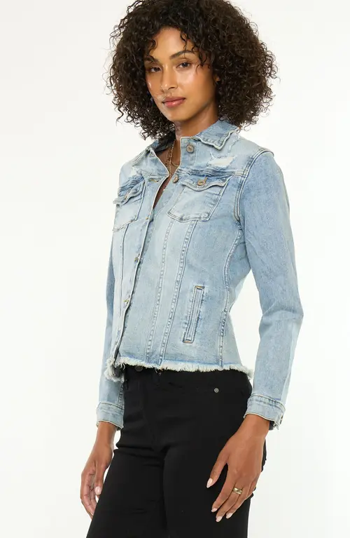 KANCAN Wilson Denim Trucker Jacket - Medium Wash