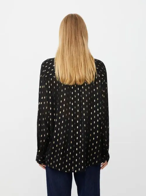 MASAI COPENHAGEN Mainoria Tie-neck Shirt - Black