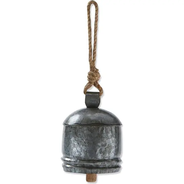 TAG Classic Artisan Silver Bell Decorative Holiday Decor